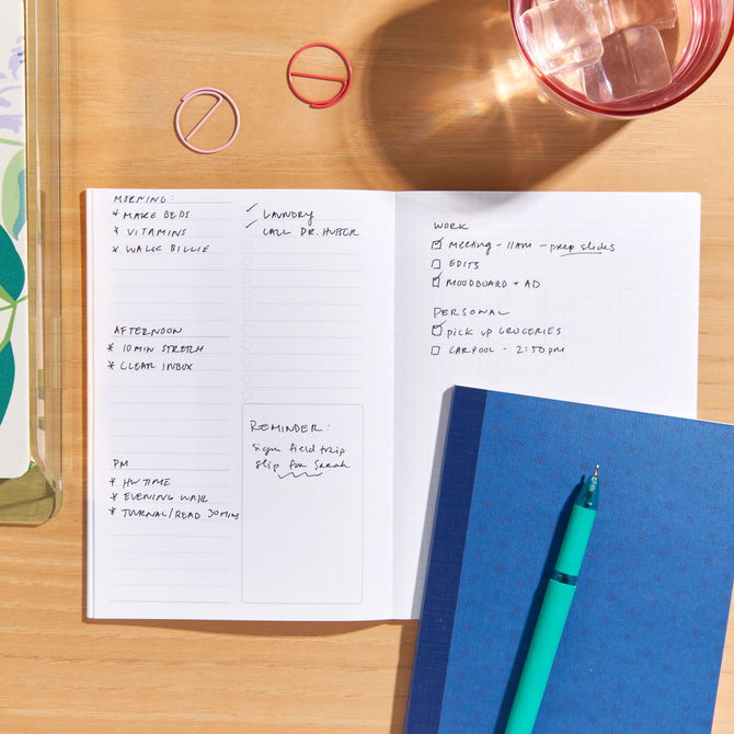 Navy Productivity Graph B6 Notebook | Erin Condren