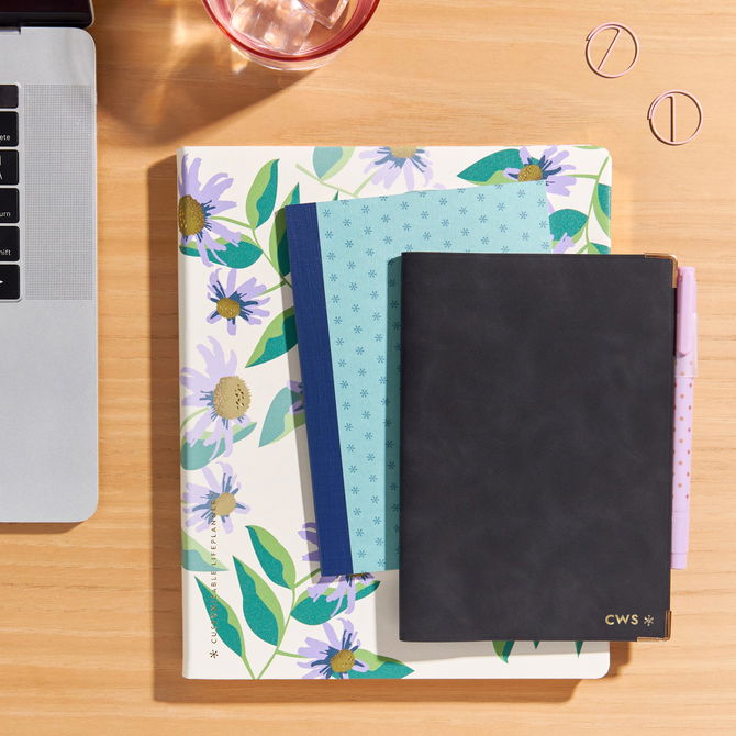 Black Vegan Leather B6 Notebook Cover | Erin Condren