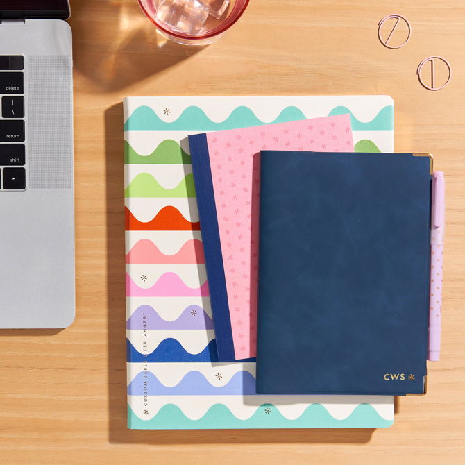Navy Vegan Leather B6 Notebook Cover | Erin Condren