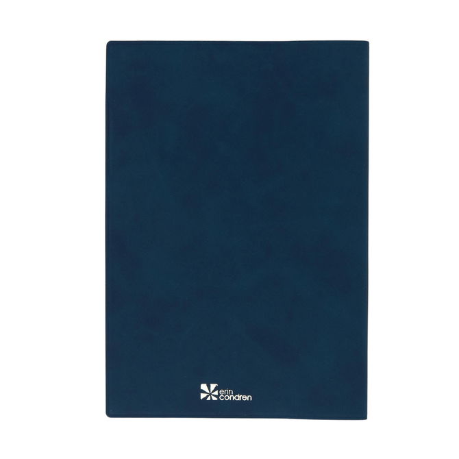 Navy Vegan Leather B6 Notebook Cover | Erin Condren