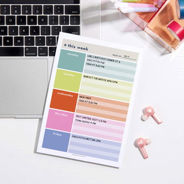 Customizable Weekly Planning Notepad | Erin Condren