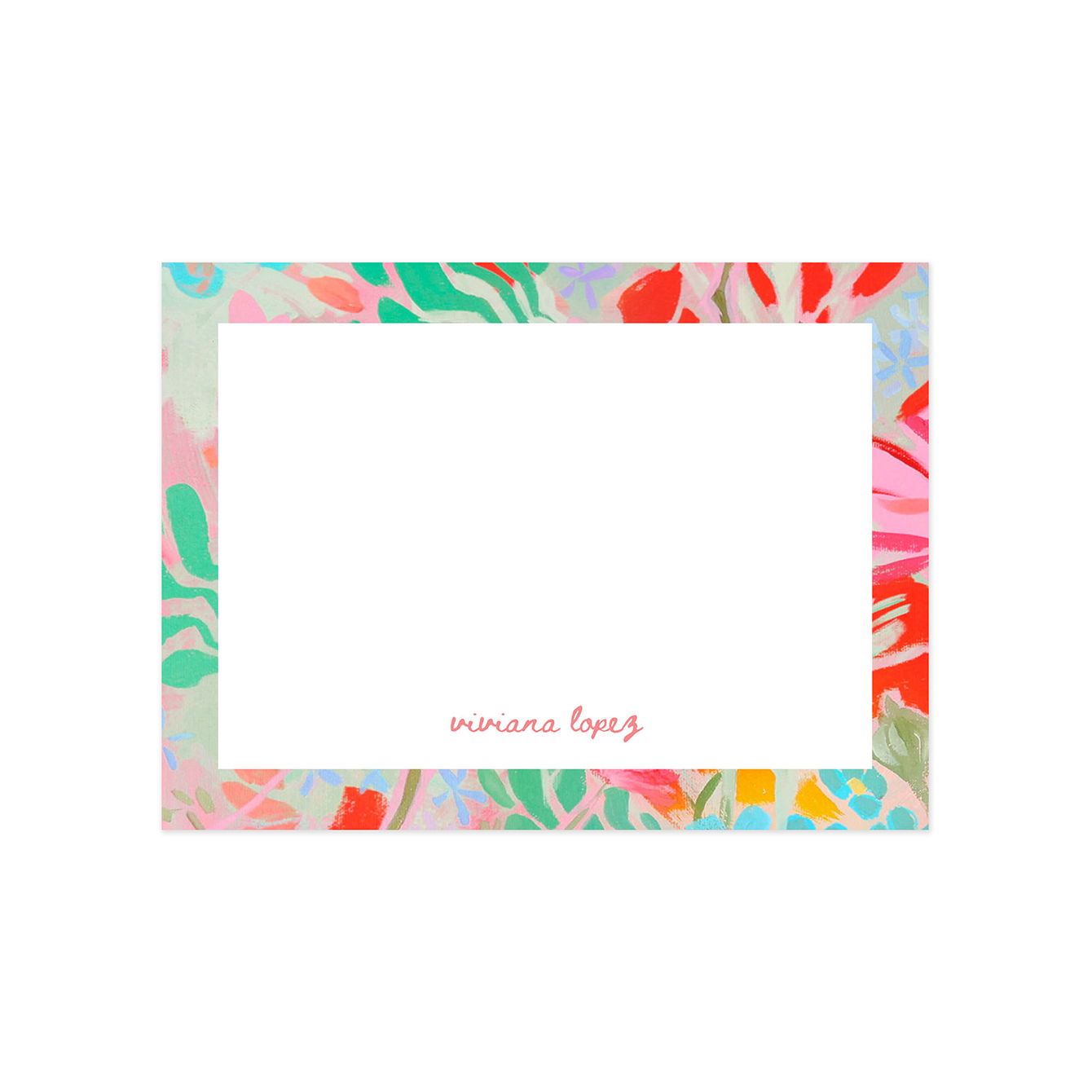 Bold Floral Personalized Stationery | Erin Condren