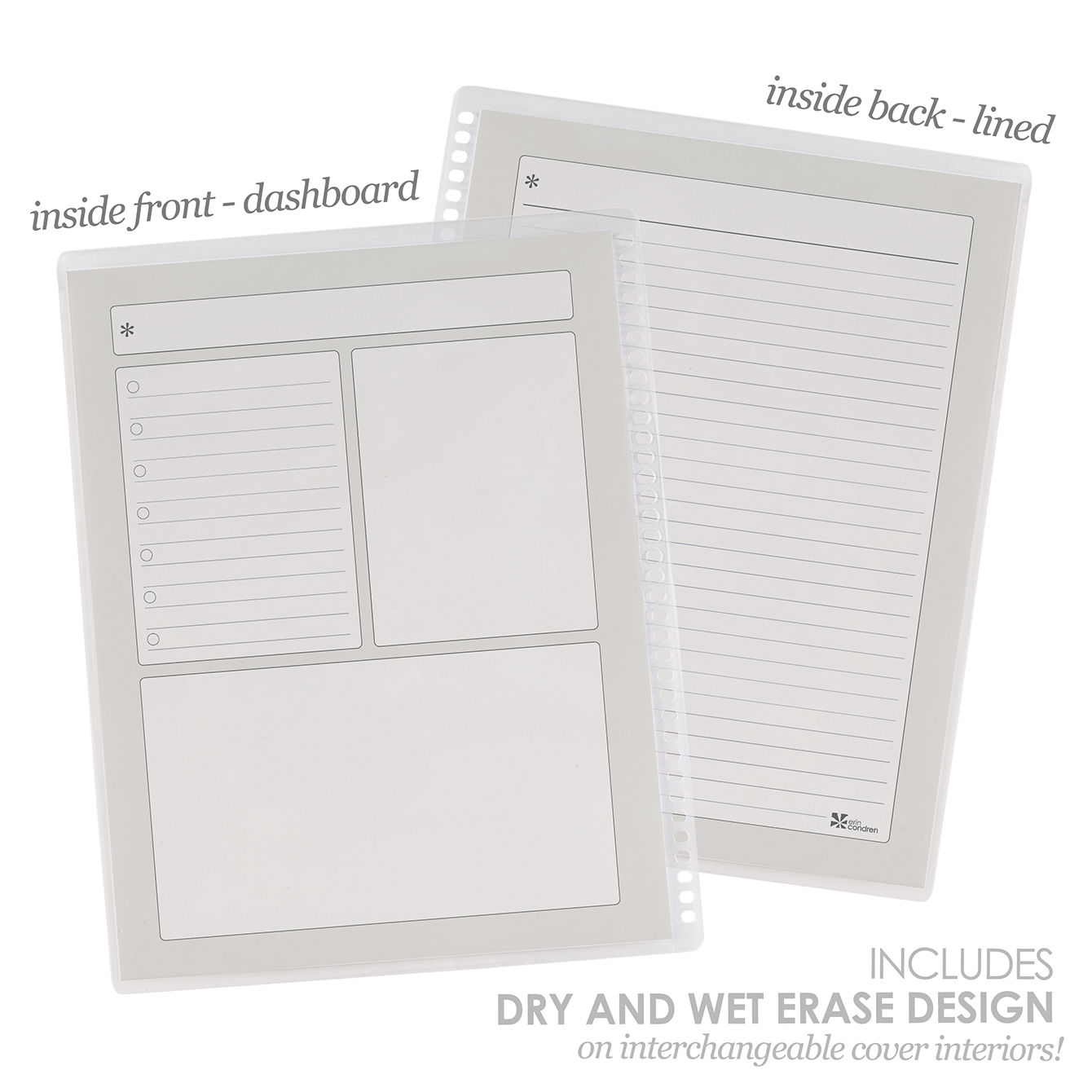 Pure Focus Monogram Covers | Erin Condren