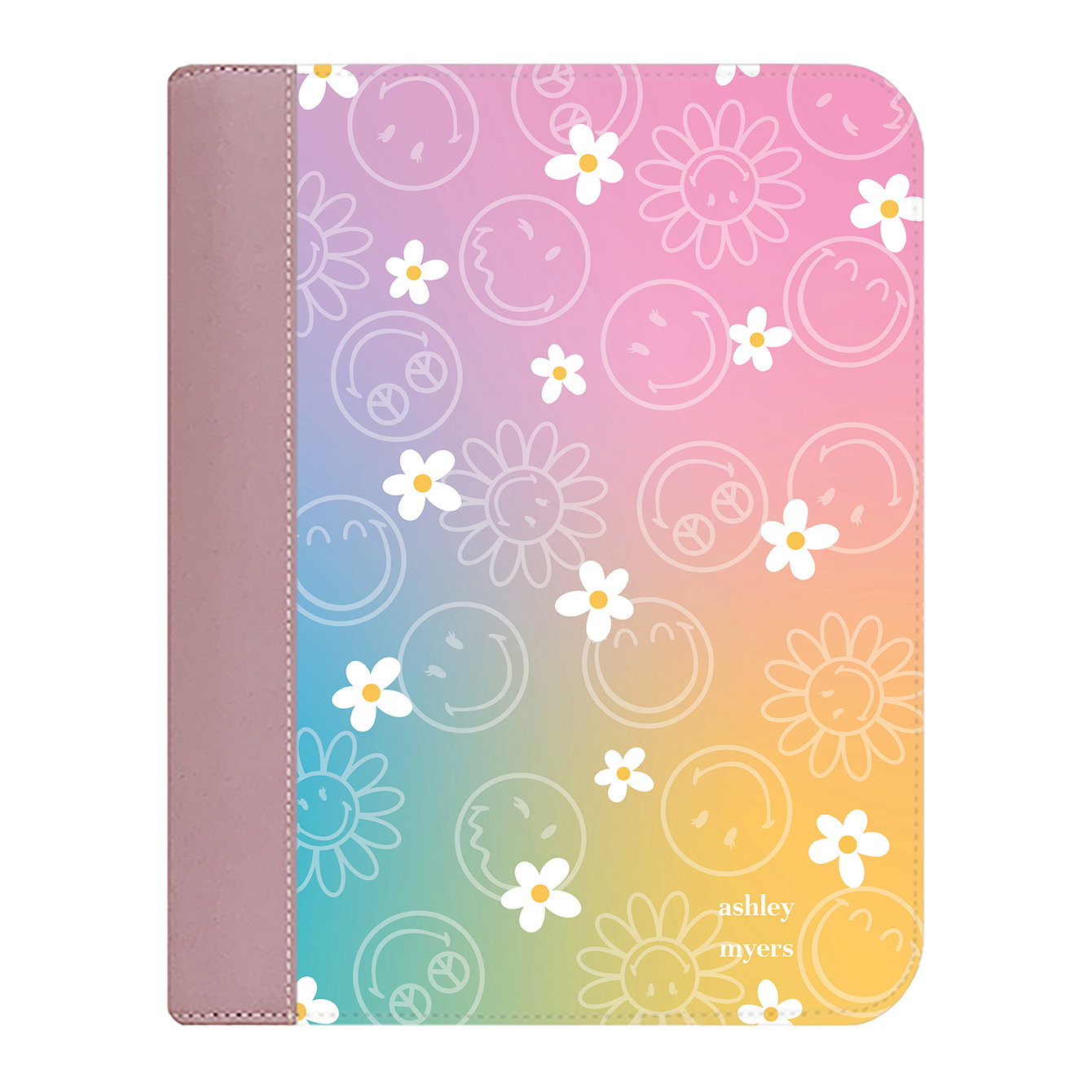 Large SmileyWorld® Daisies Stand Up Folio | Erin Condren