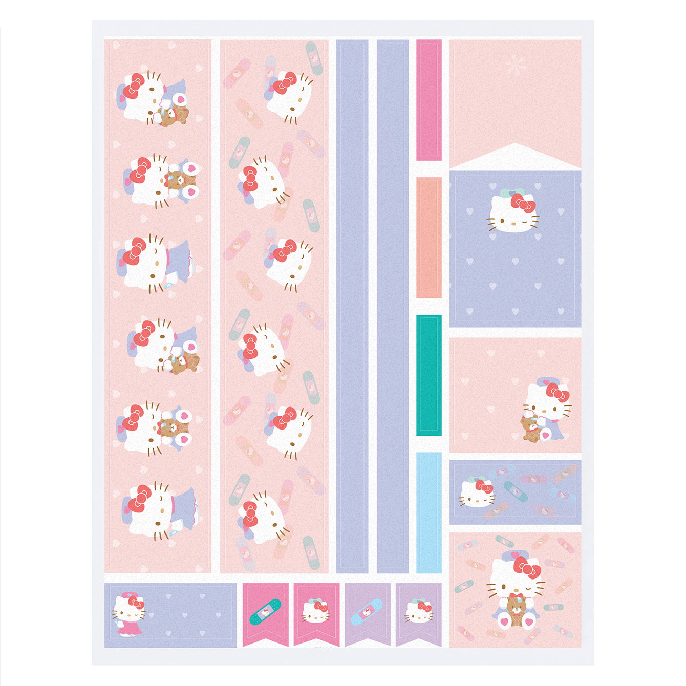 Hello Kitty Healing Sticker Sheet | Erin Condren