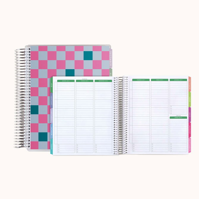 Checkered Academic Planner | Erin Condren