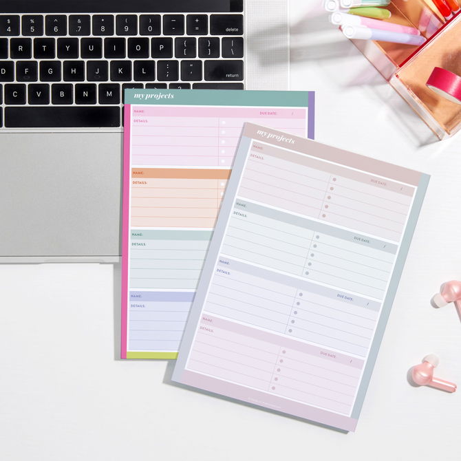 Project Tracker Notepad | Erin Condren