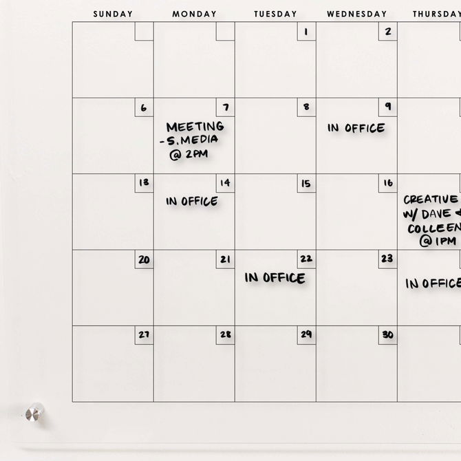 Acrylic Monthly Wall Calendar Bundle | Erin Condren