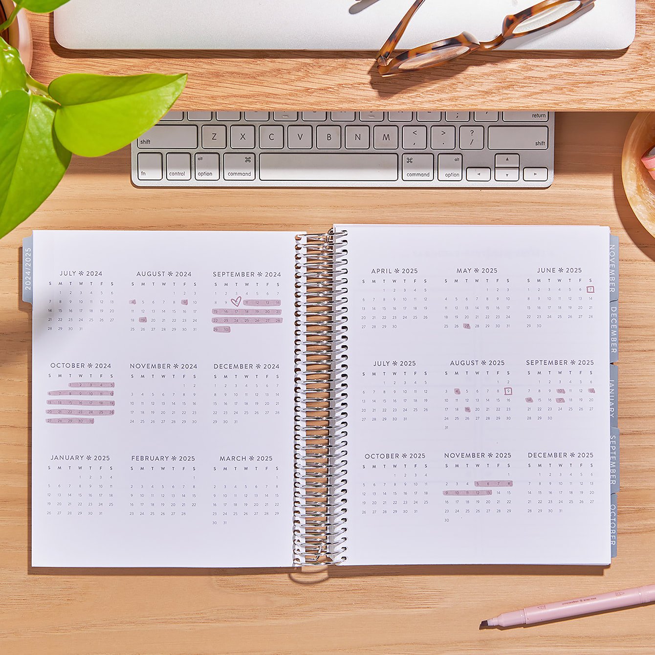 EttaVee Painted Peonies Monthly Planner | Erin Condren