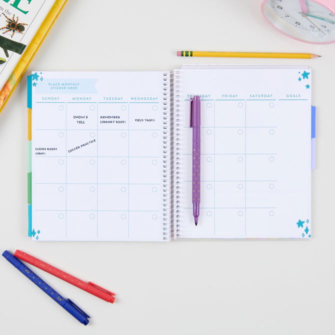 Fun Stripes Kids Planner | Erin Condren