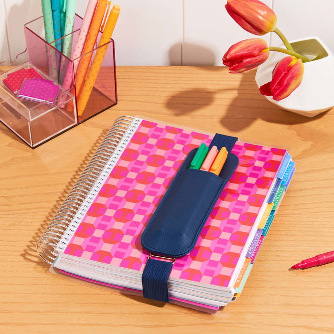 Midnight Adjustable Elastic Band Pen Holder | Erin Condren
