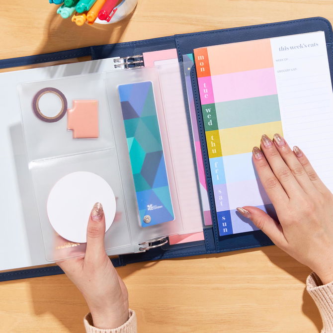 Clear Planner Folio Organizer Insert | Erin Condren