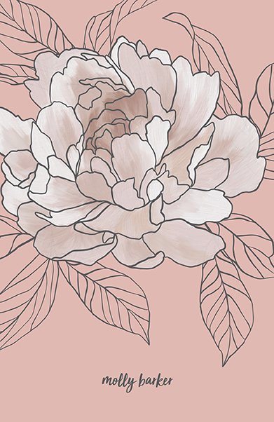 Flora Peony A5 Notebook | Erin Condren