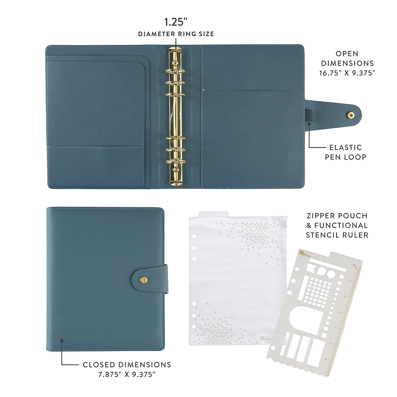 Peacock A5 Daily LifePlanner™ Ring Agenda | Erin Condren