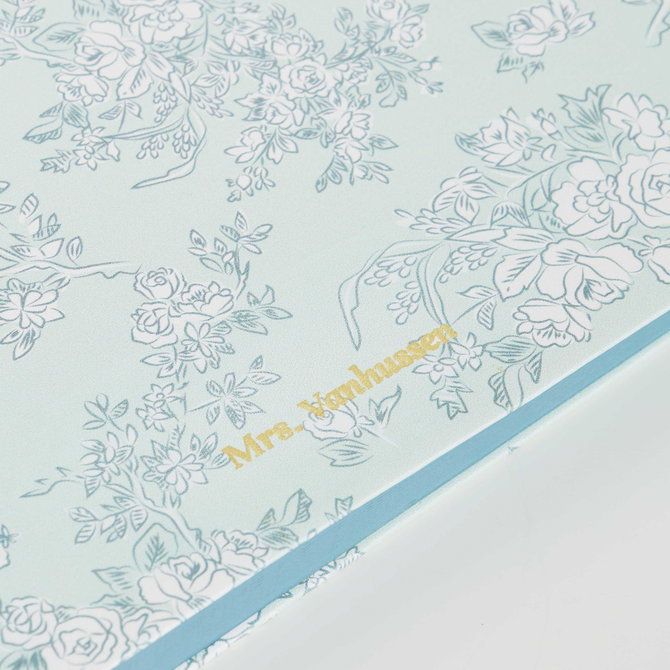Toile Wallpaper Eucalyptus 8x10 Softbound Teacher Lesson Planner | Erin ...