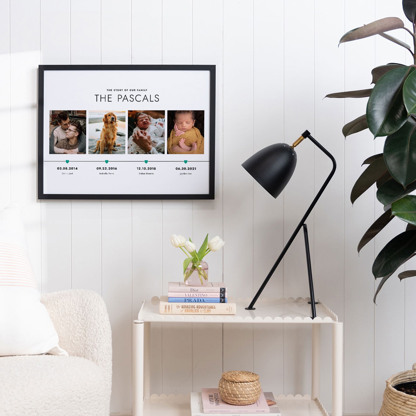 Timeline Collage Landscape Framed Photo | Custom Wall Art - Erin Condren