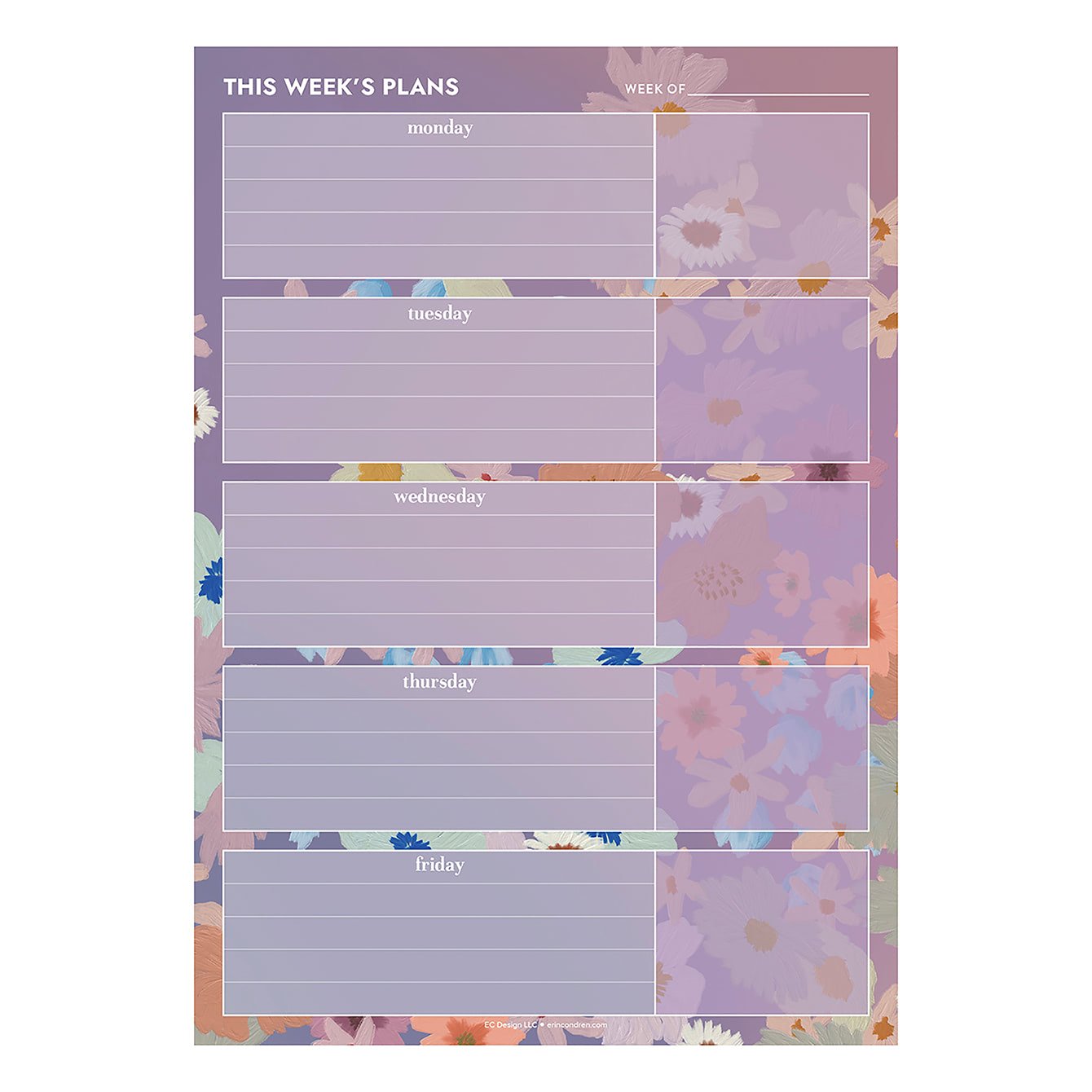 Customizable Weekly Planning Notepad | Erin Condren