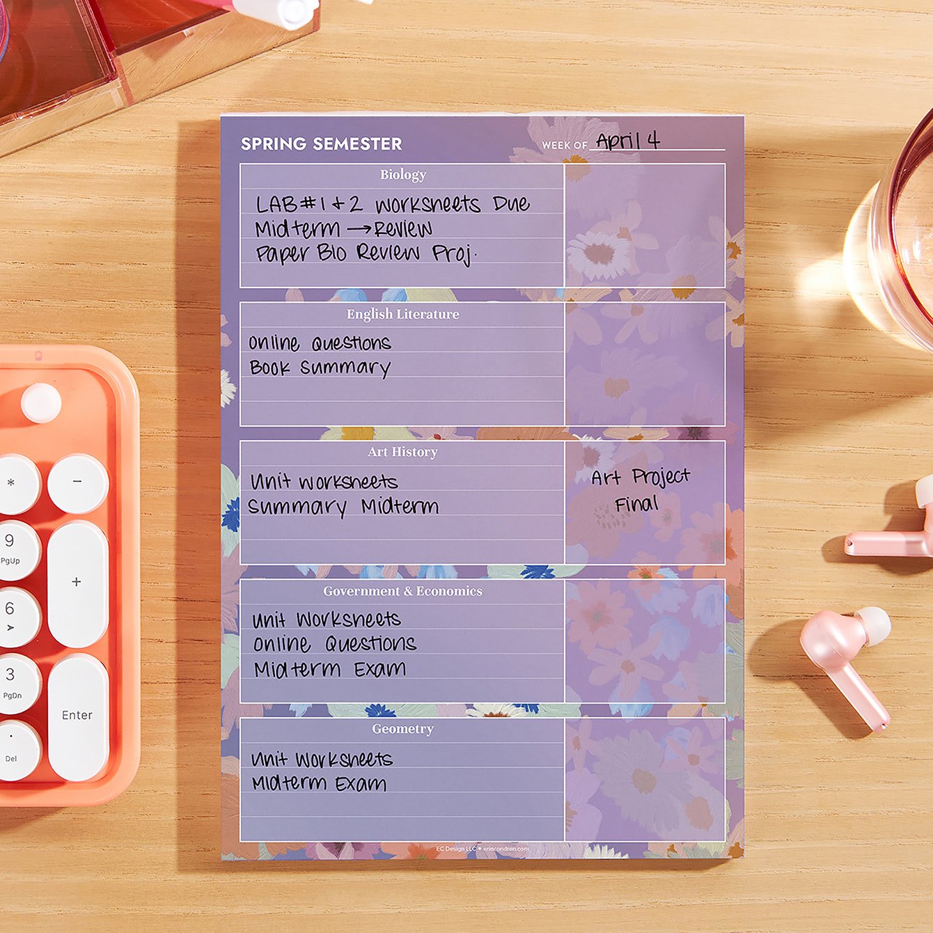 Customizable Weekly Planning Notepad | Erin Condren