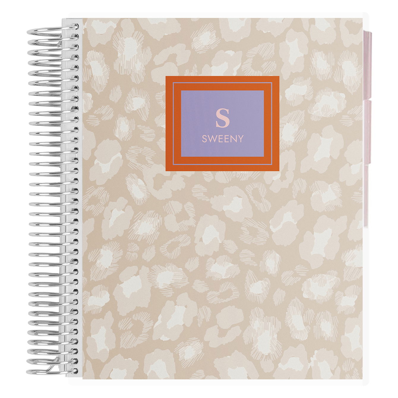 Leopard Monogram Premium 3 Subject Notebook | Erin Condren