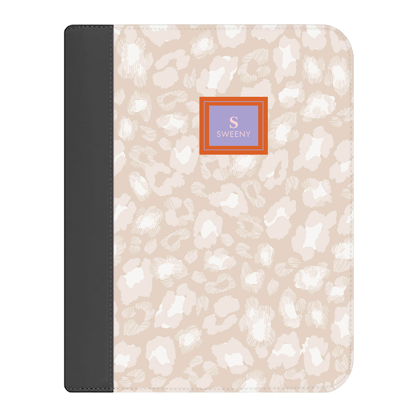 Large Leopard Monogram Stand Up Folio | Erin Condren