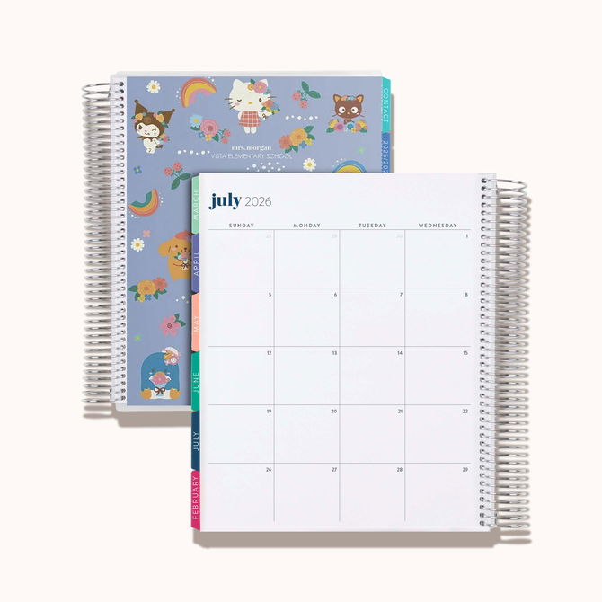 Hello Kitty and Friends Rainbow Days Teacher Lesson Planner | Erin Condren