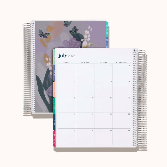 Bold Blooms Butterflies Teacher Lesson Planner | Erin Condren