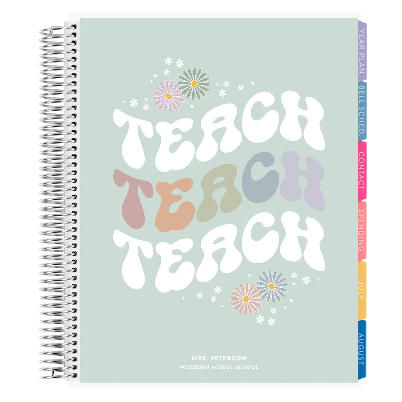 Teach Earth Tones Teacher Lesson Planner | Erin Condren