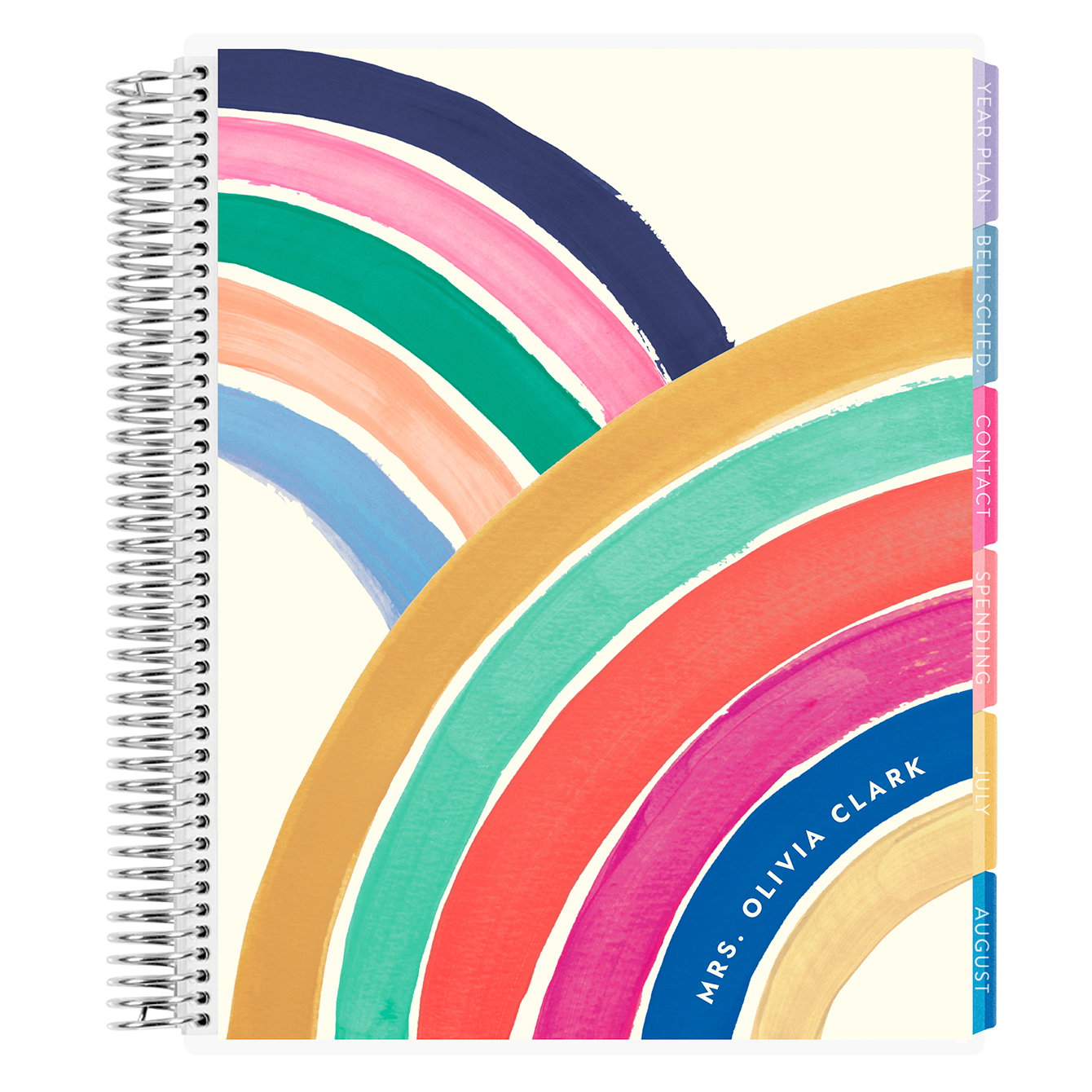 Painted Rainbows Teacher Lesson Planner | Erin Condren