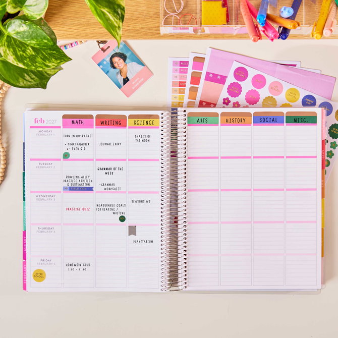 Floral Motif Teacher Lesson Planner | Erin Condren