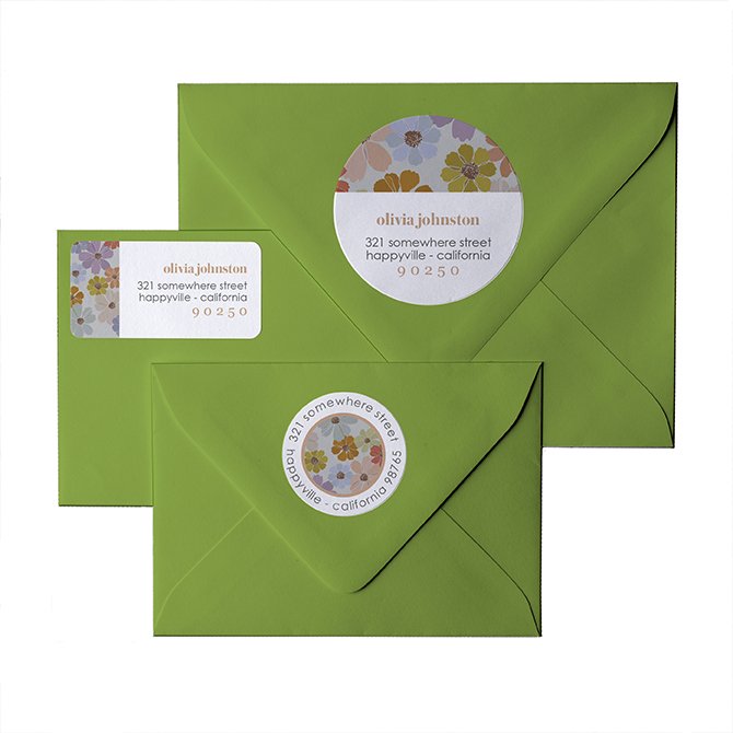 Colorful Cosmos Return Address Labels | Erin Condren