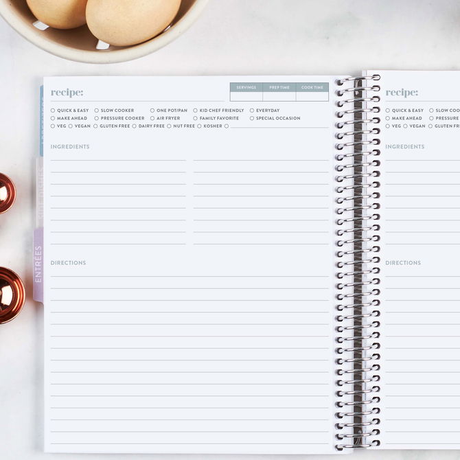 Floral Tile Recipe Notebook | Organize Your Recipes - Erin Condren