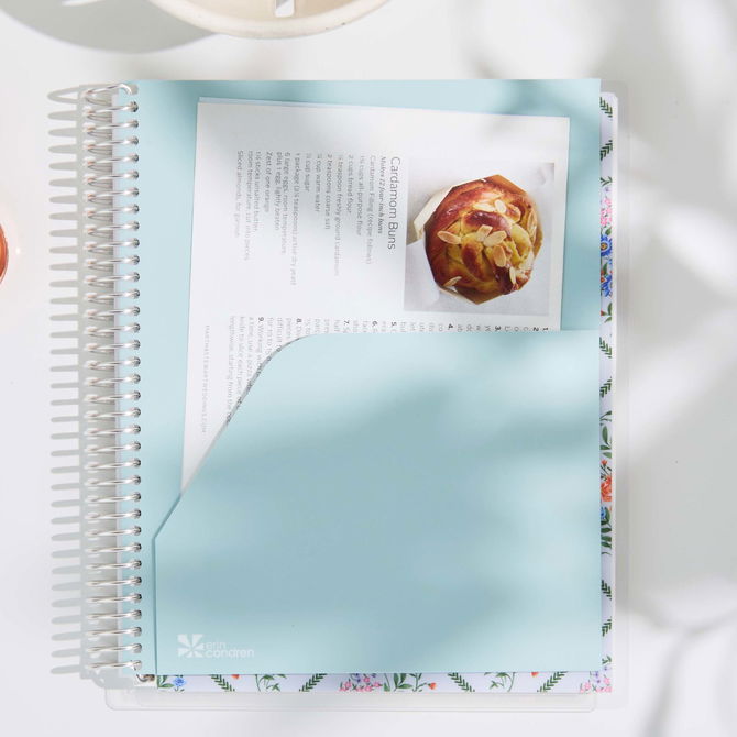 Floral Tile Recipe Notebook | Organize Your Recipes - Erin Condren