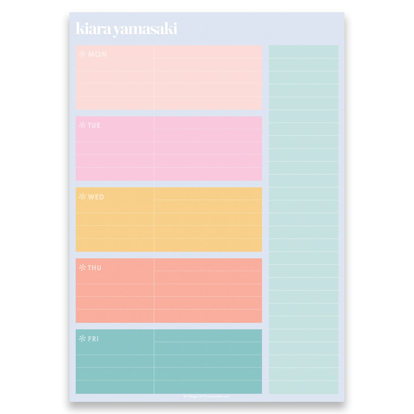 Personalized Planning Notepad | Erin Condren