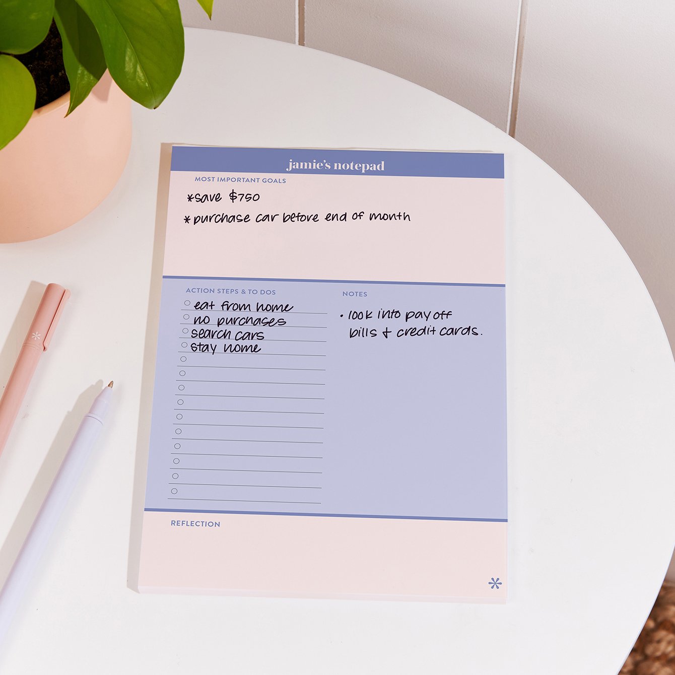 Weekly Goals Notepad | Erin Condren