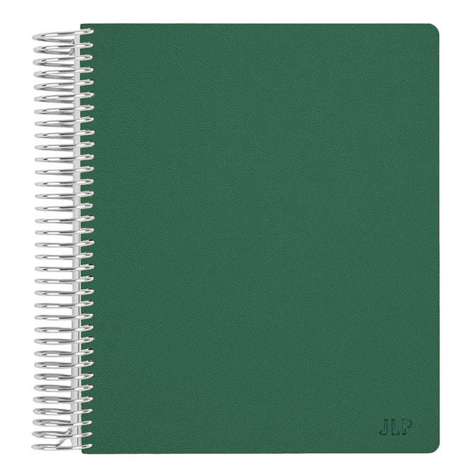 Forest Green Snap-In Vegan Leather Notebook | Erin Condren