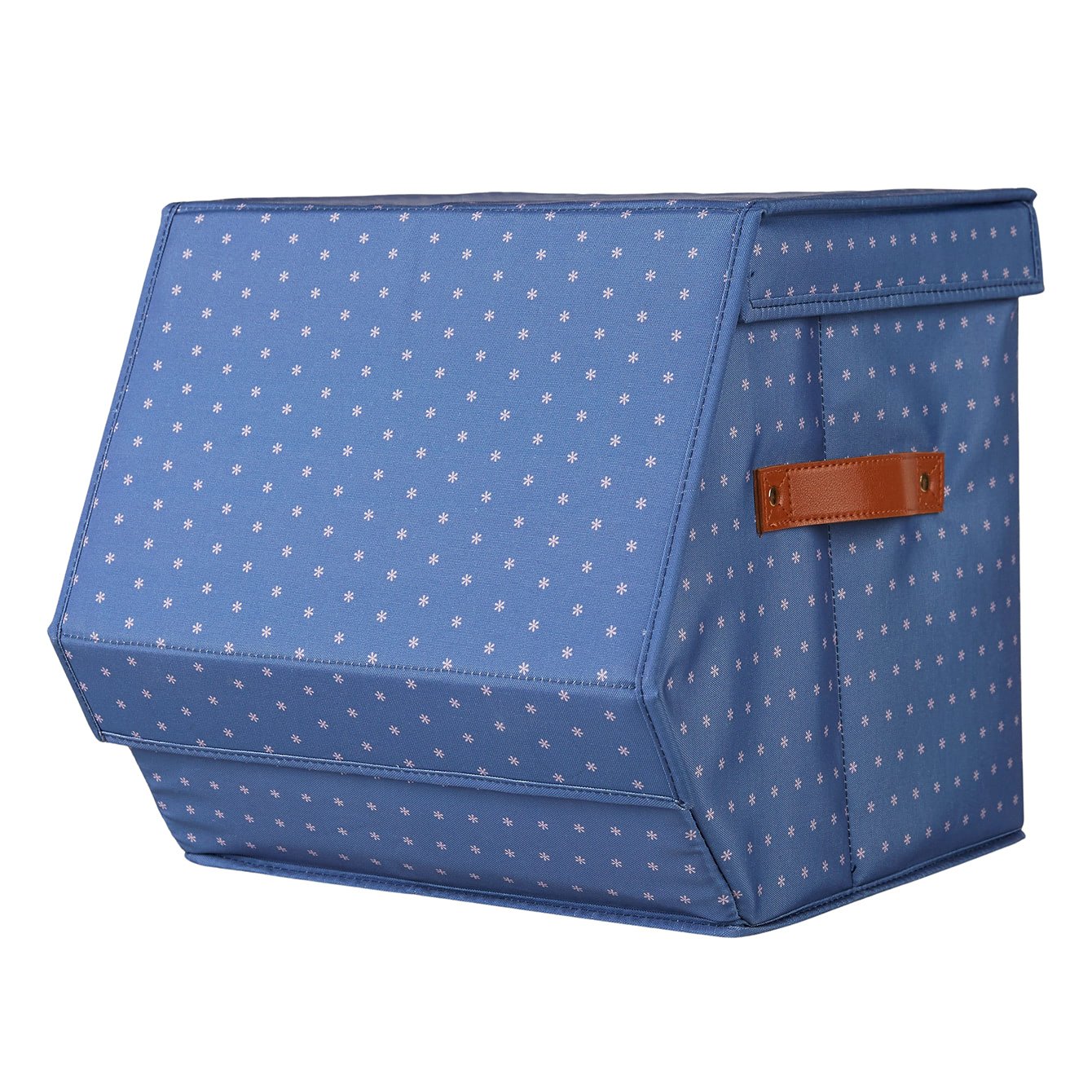 Navy Asterisk Medium Collapsible Storage Organizer | Erin Condren