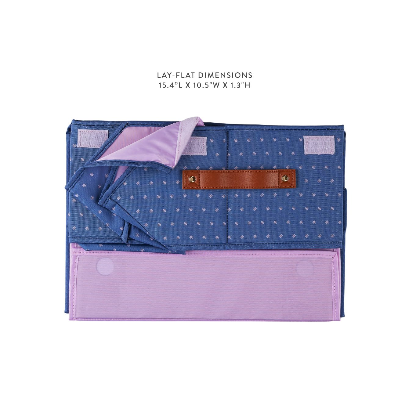 Navy Asterisk Small Collapsible Storage Organizer | Erin Condren