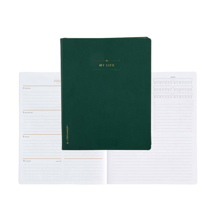 Forest Green 8x10 Softbound LifePlanner™ - Dashboard | Erin Condren