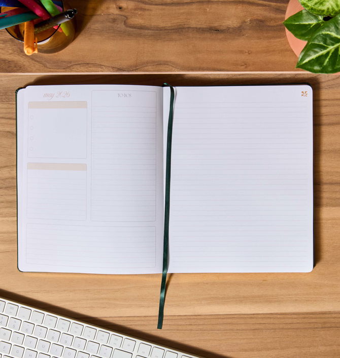 Forest Green 8x10 Softbound LifePlanner™ - Dashboard | Erin Condren