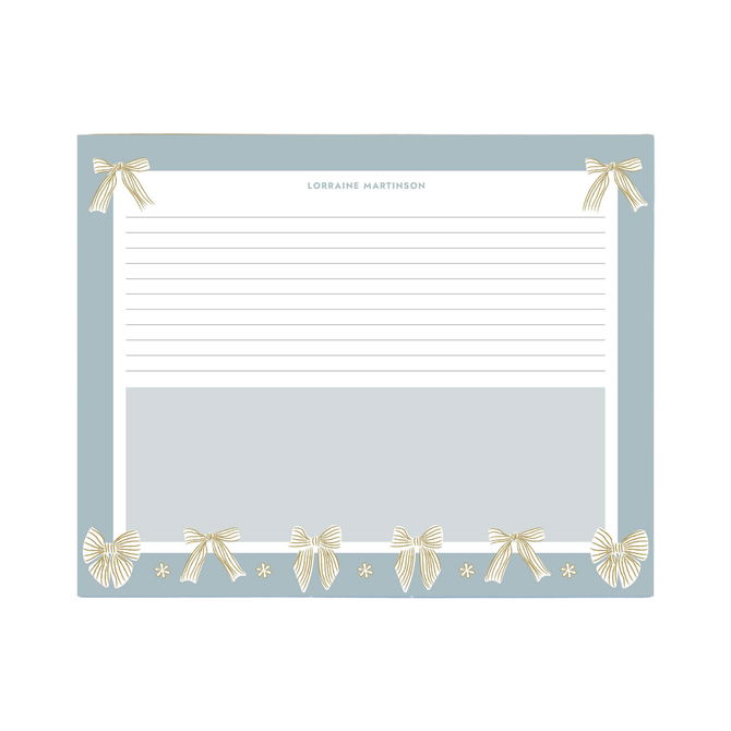 Gilded Bows Custom Mouse Pad Notepad | Erin Condren