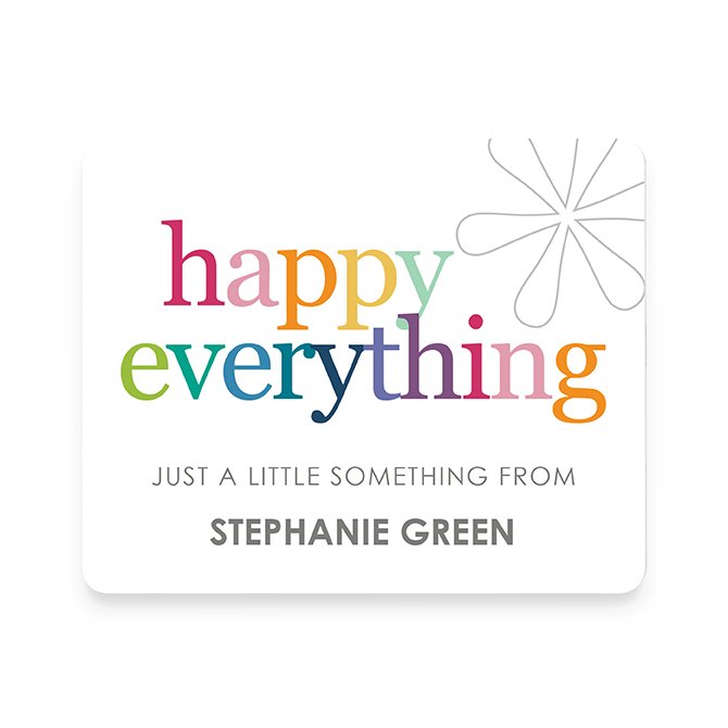 Happy Everything Gift Labels | Erin Condren