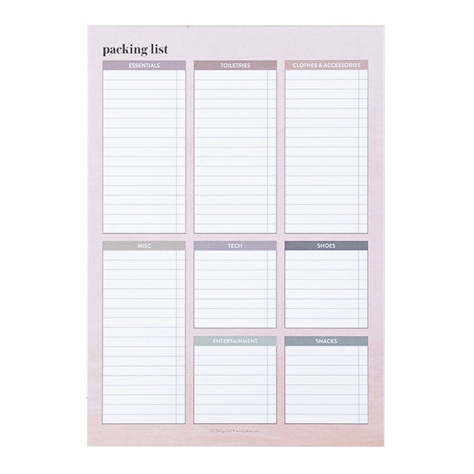 Packing List Notepad | Erin Condren