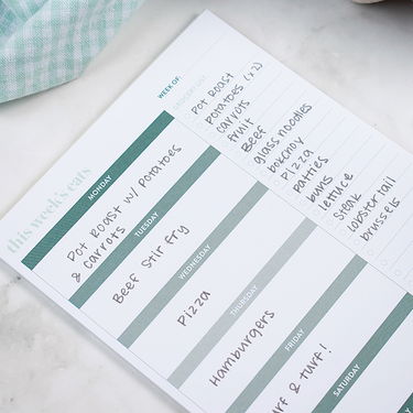 Custom Meal Planning Notepad | Erin Condren