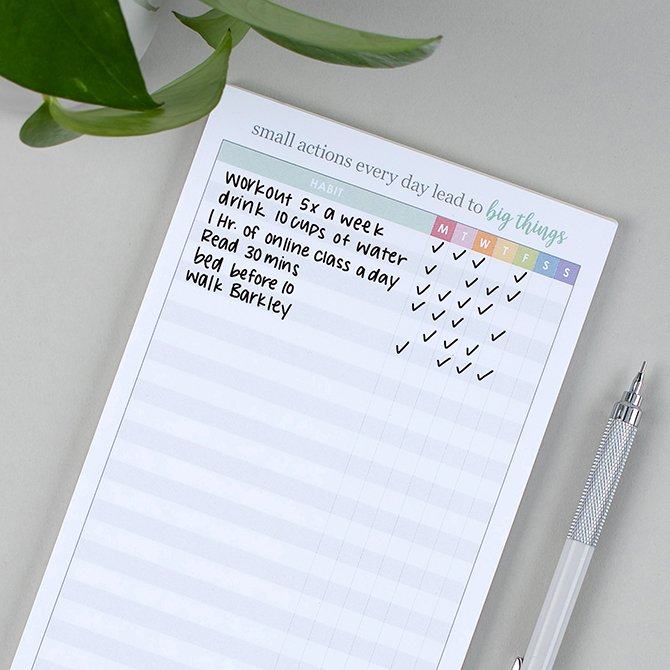 Habit Tracker Notepad | Erin Condren