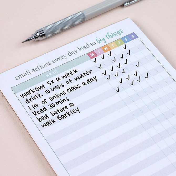 Habit Tracker Notepad | Erin Condren