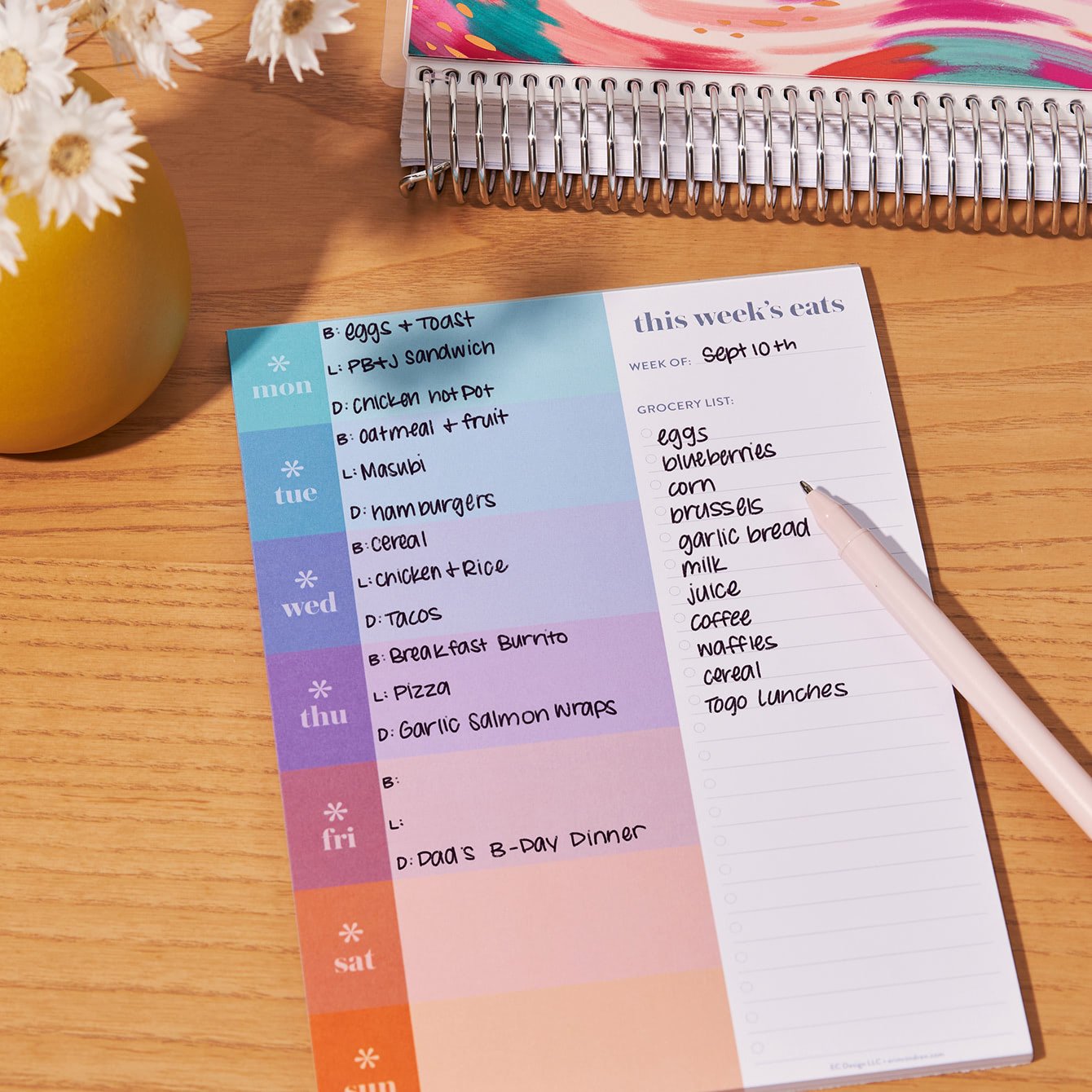 Custom Meal Planning Notepad | Erin Condren