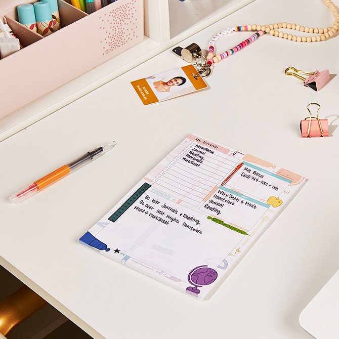 Teacher Productivity Notepad | Erin Condren