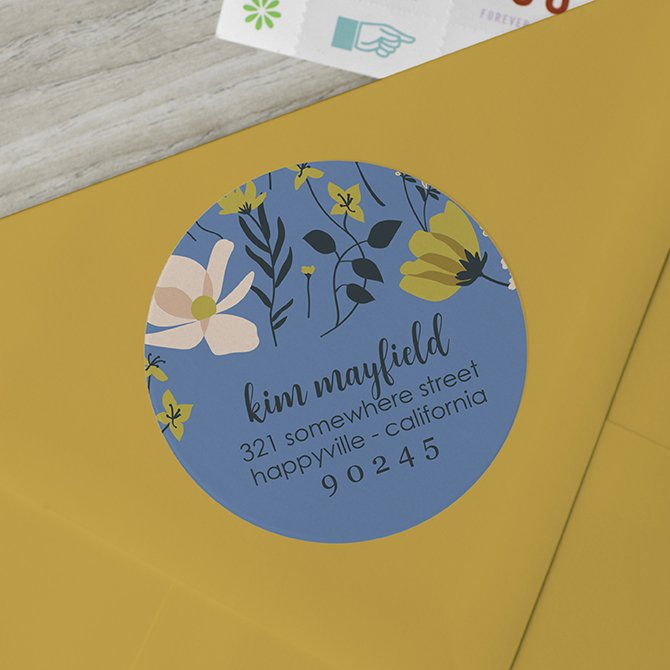 Wild Flowers | Return Address Labels | Erin Condren