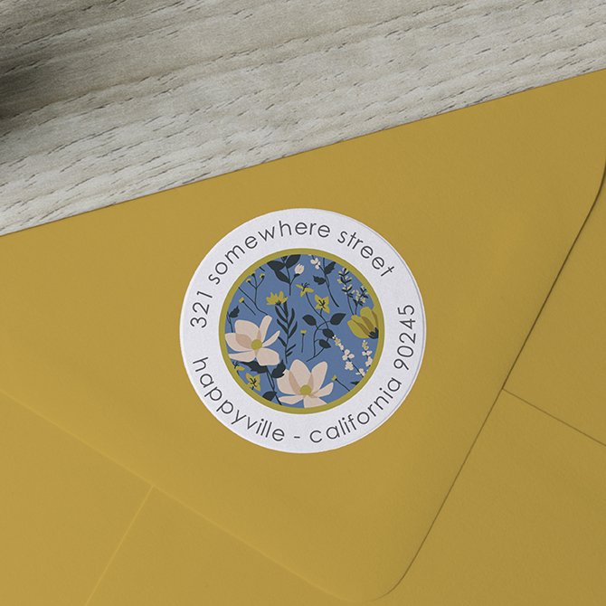 Wild Flowers | Return Address Labels | Erin Condren