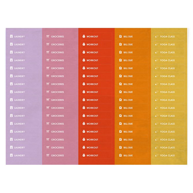 Customizable Hourly Event Stickers | Erin Condren